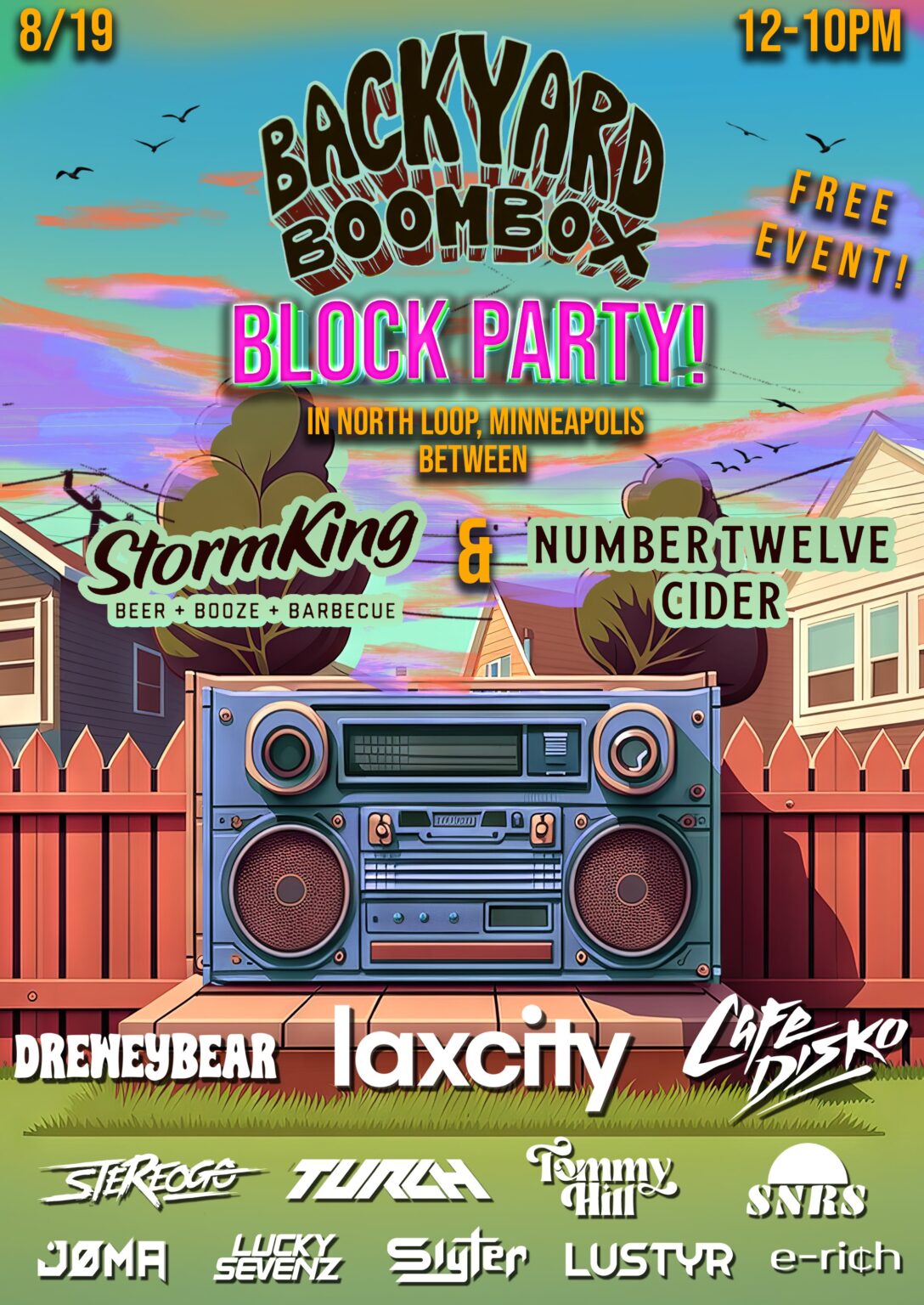 Backyard Boombox Block Party - StormKing Brewpub & BBQ